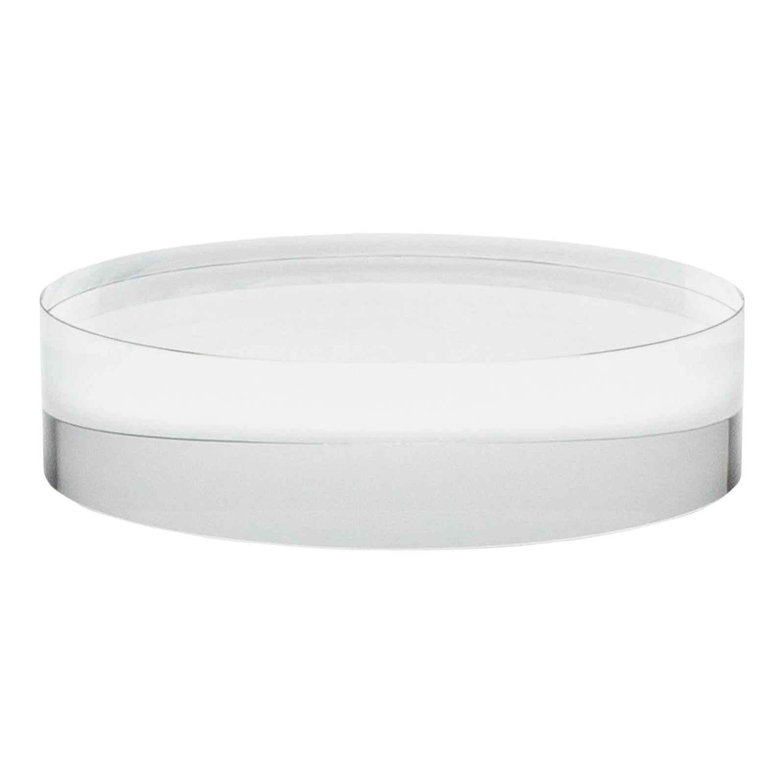 Crystal Base Riser Clear 12” by Ka Glass | Chairish