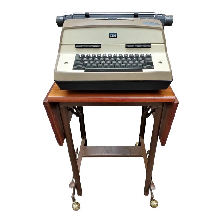 1970s Ibm Electric Typewriter on Stand | Chairish