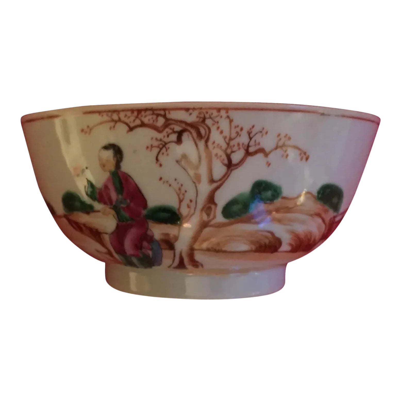 1785 - 1800 English New Hall Porcelain Tea Set Waste Bowl | Chairish