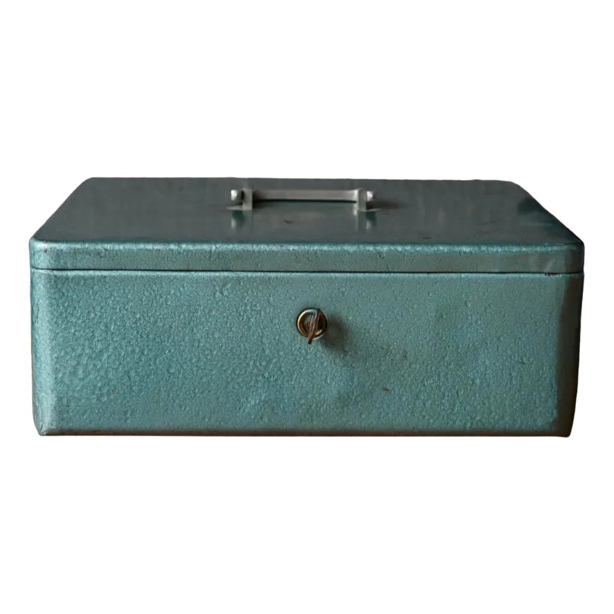 Gray Metal Case, 1930s | Chairish