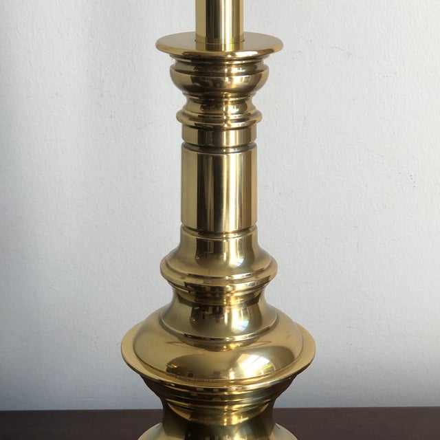 Stiffel Mid-Century Modern Style Solid Brass Table Lamp | Chairish