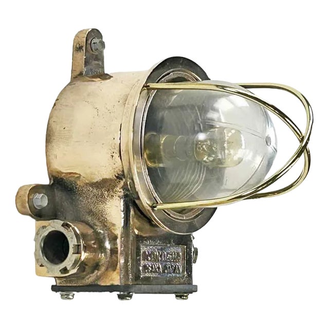 Brass Wall Light from Kokosha, 1980s | Chairish