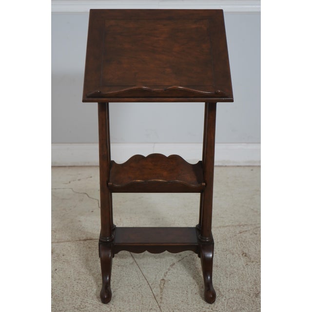 Baker Walnut Music Stand or Book Rack | Chairish