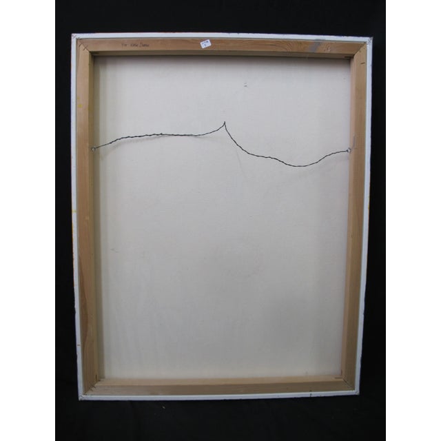 Late 20th Century Signed Slater Sunflower Oil Painting on Canvas | Chairish