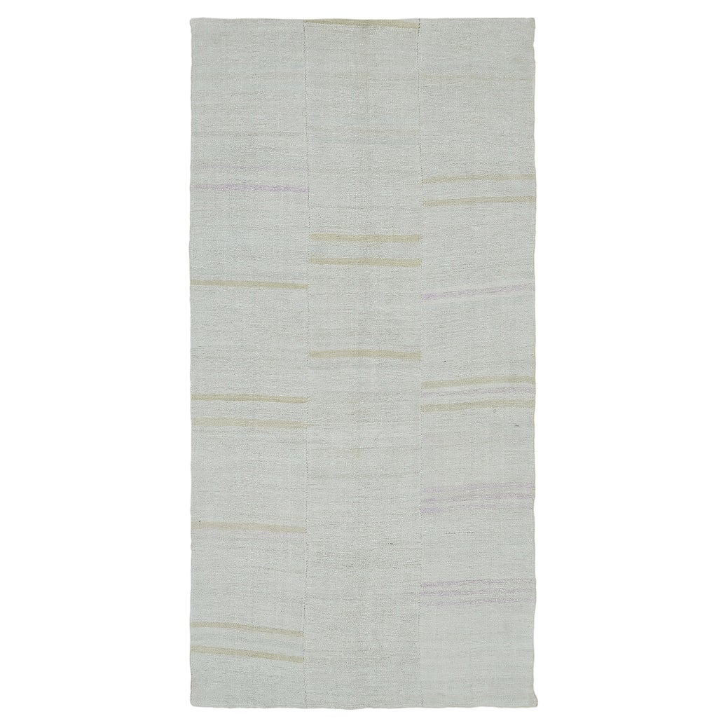 White Hemp Kilim Rug, 2000s | Chairish