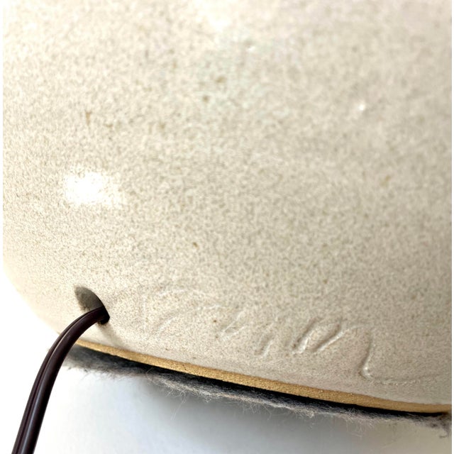 Vintage Mid Century Modern Studio Pottery Organic Botanic Table Lamp ...