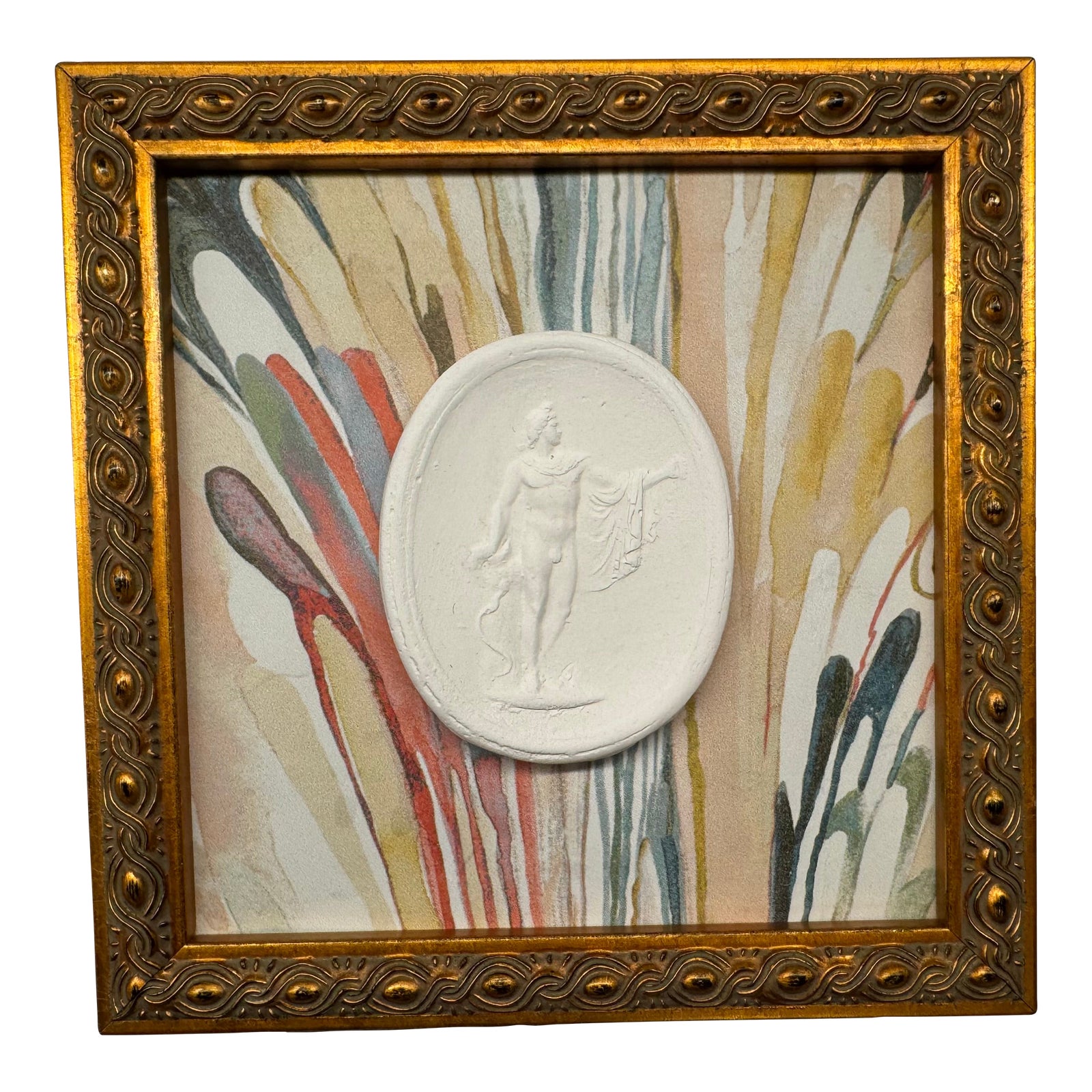 Grand Tour Plaster Intaglio Replica, Framed | Chairish