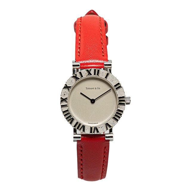 Tiffany Quartz Sterling Silver Atlas Watch | Chairish