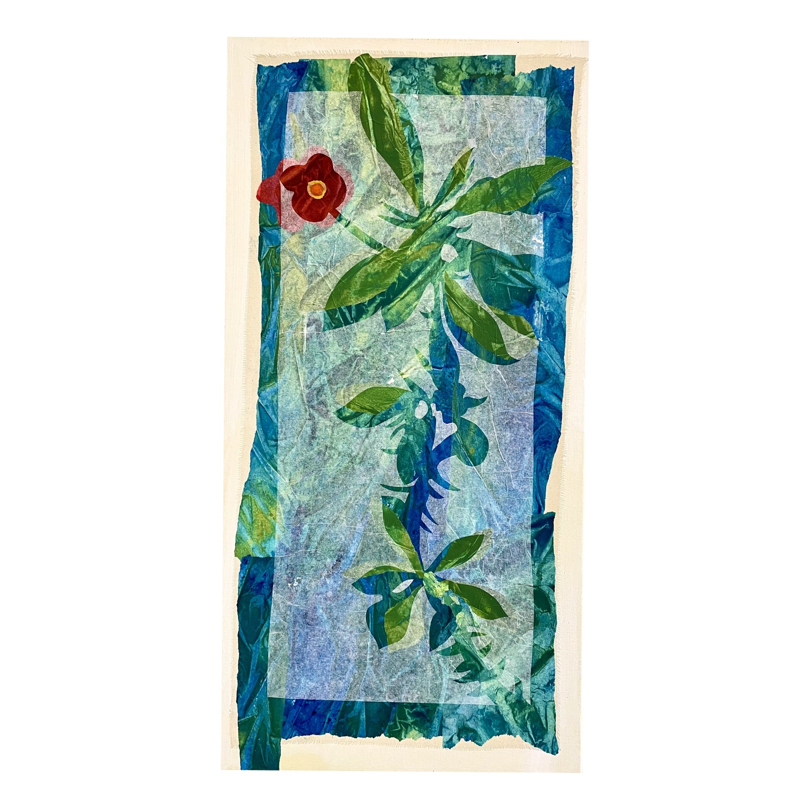 Maria Donata Papadia, Crown-of-Thorns, Mixed Media Paper Collage | Chairish