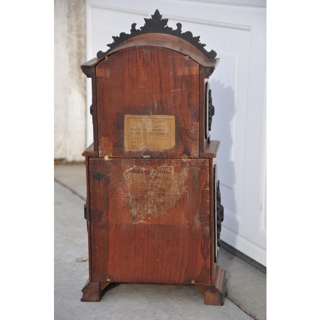 1870's Antique Ithaca No. 3-1/2 Parlor Double Dial Calendar Clock ...