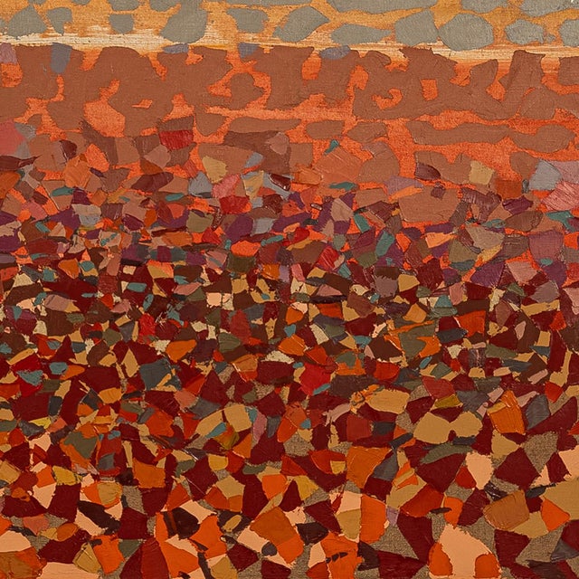 Pacific Northwest Oregon Modernist Oil Canvas Abstract Landscape ...