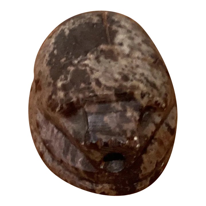 Vintage Egyptian Scrabble Beatle Form Dedicated to Ra | Chairish