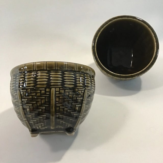 1990’s Thai Celadon Cache Pots in English Jade Glaze - a Pair | Chairish