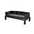 Chinese Solid Wood Black Lacquer Golden Dragon Relief Motif DayBed ...