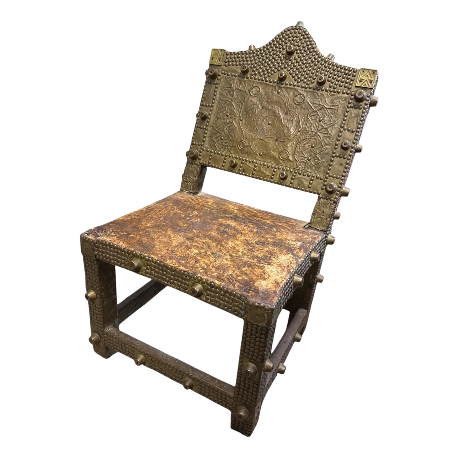 Mid 19th Century Antique African Ashanti Asipim Akan Chief King Throne ...