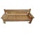 Rustic Teak Railway Wood Bench | Chairish