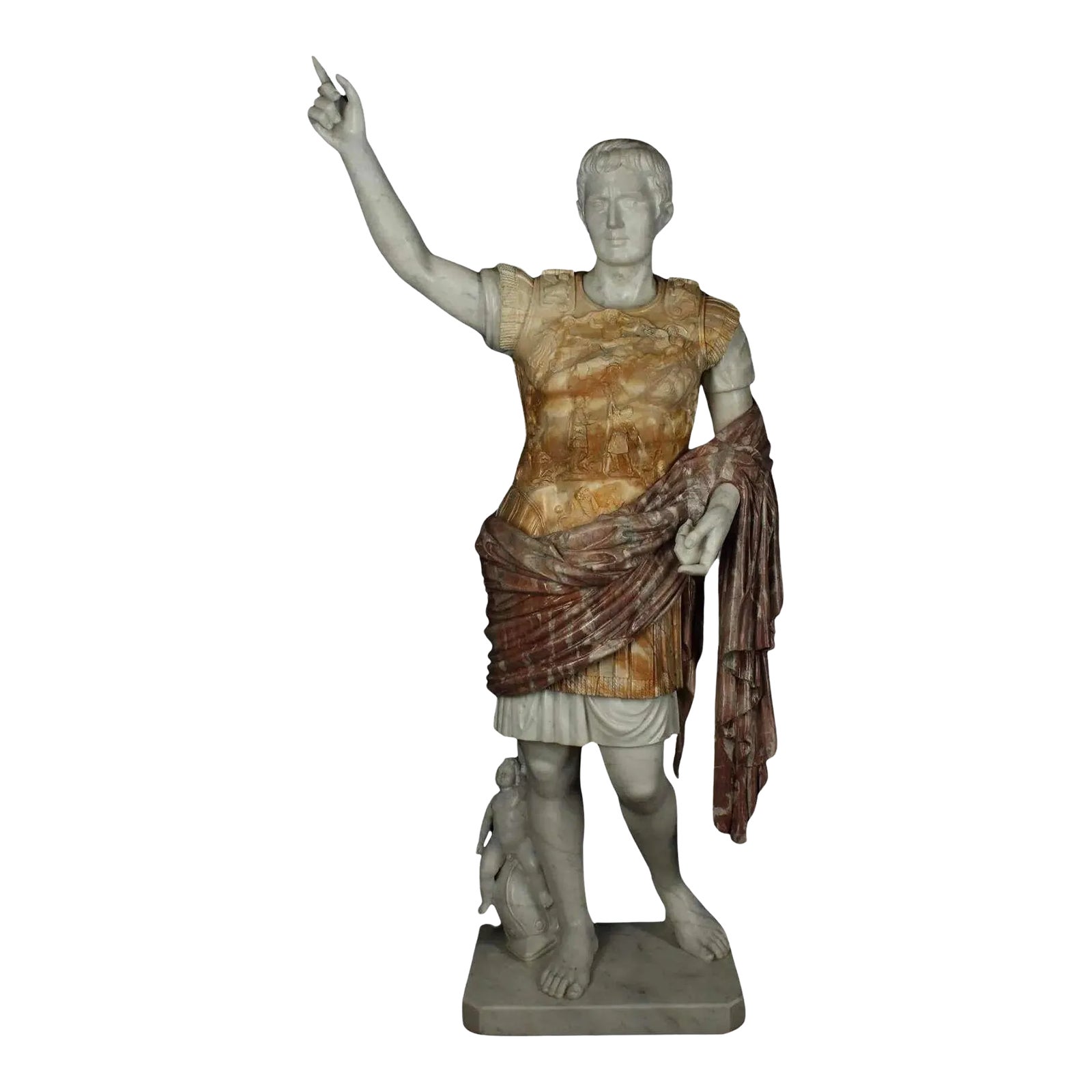 19th Century Marble Sculpture of Augustus of Prima Porta by Andrea ...