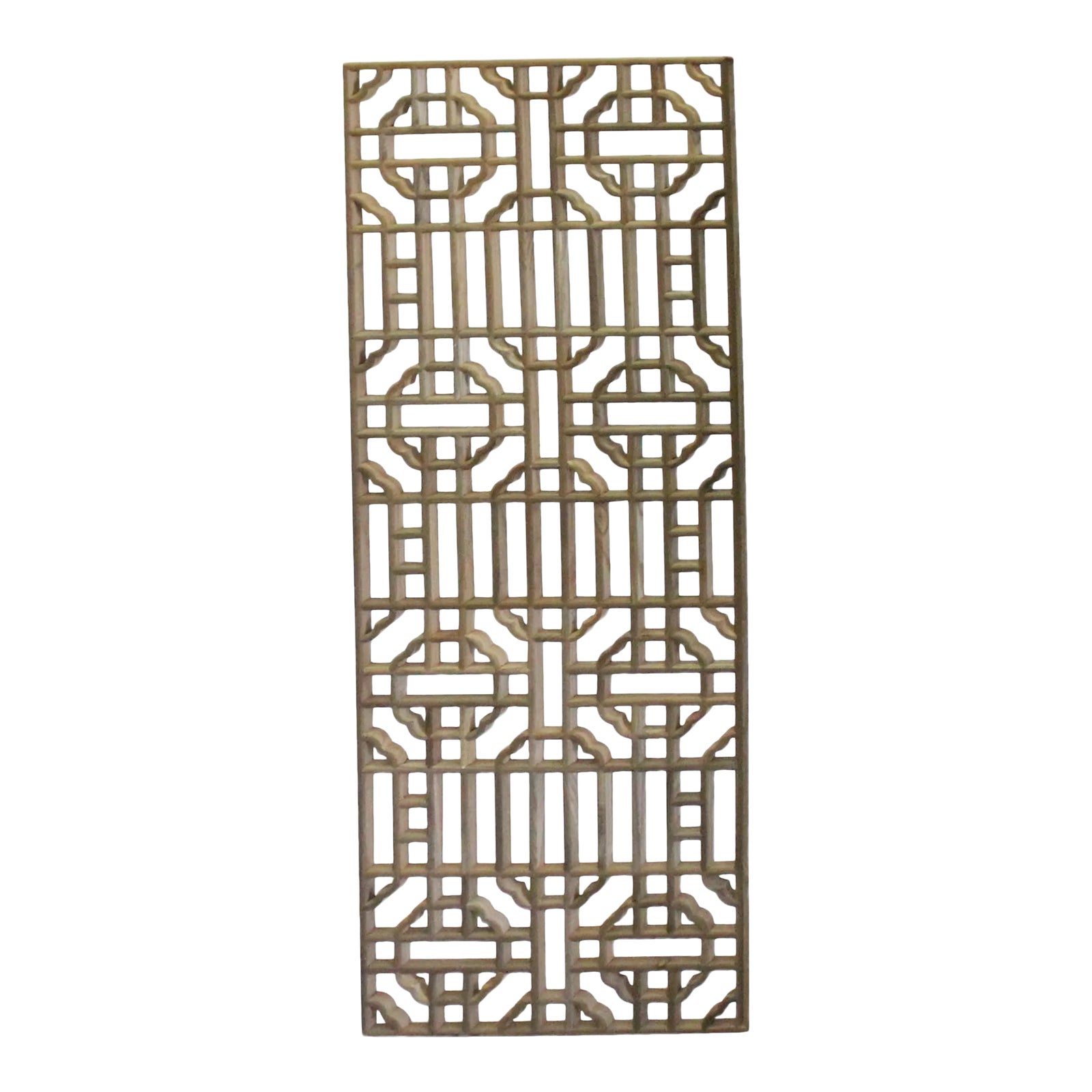 Rectangular Raw Plain Wood Geometric Pattern Wall Panel | Chairish