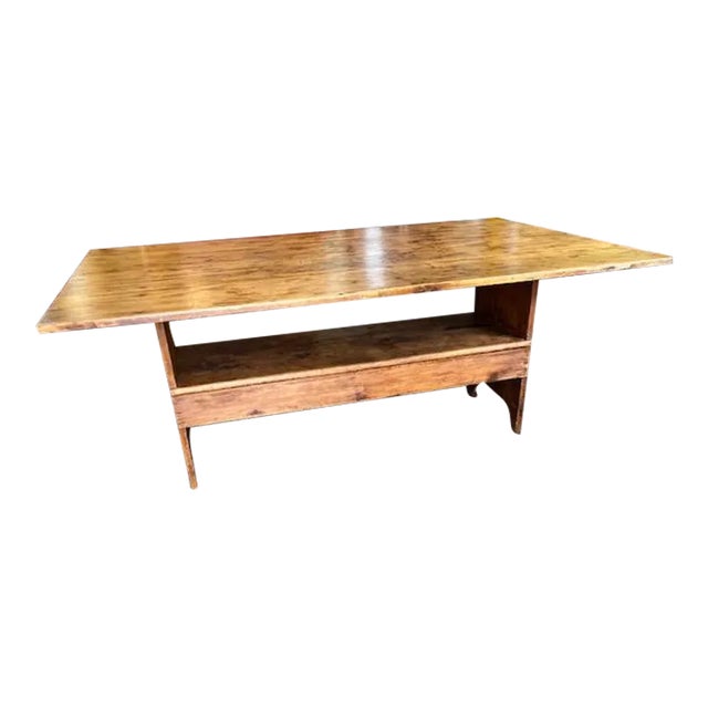 18th C American Pine Hutch Table | Chairish