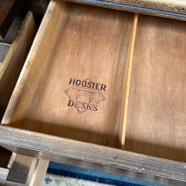 Hoosier Desk Company Mid Century Executive Desk | Chairish