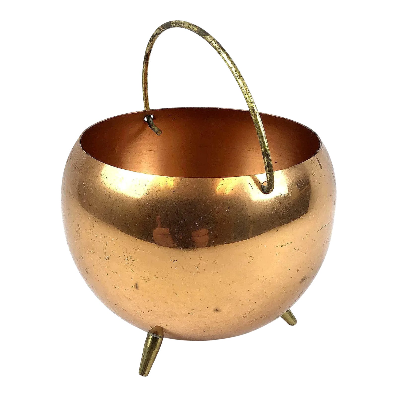 Mid-Century Modern Coppercraft Guild Pot | Chairish