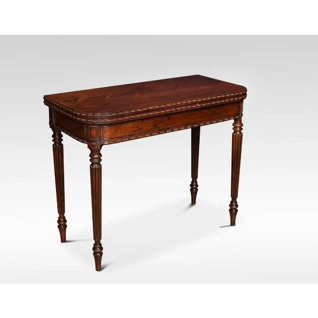 Regency Rosewood Card Table | Chairish