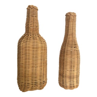 Vintage & Used Wicker Bottles and Jars and Jugs | Chairish