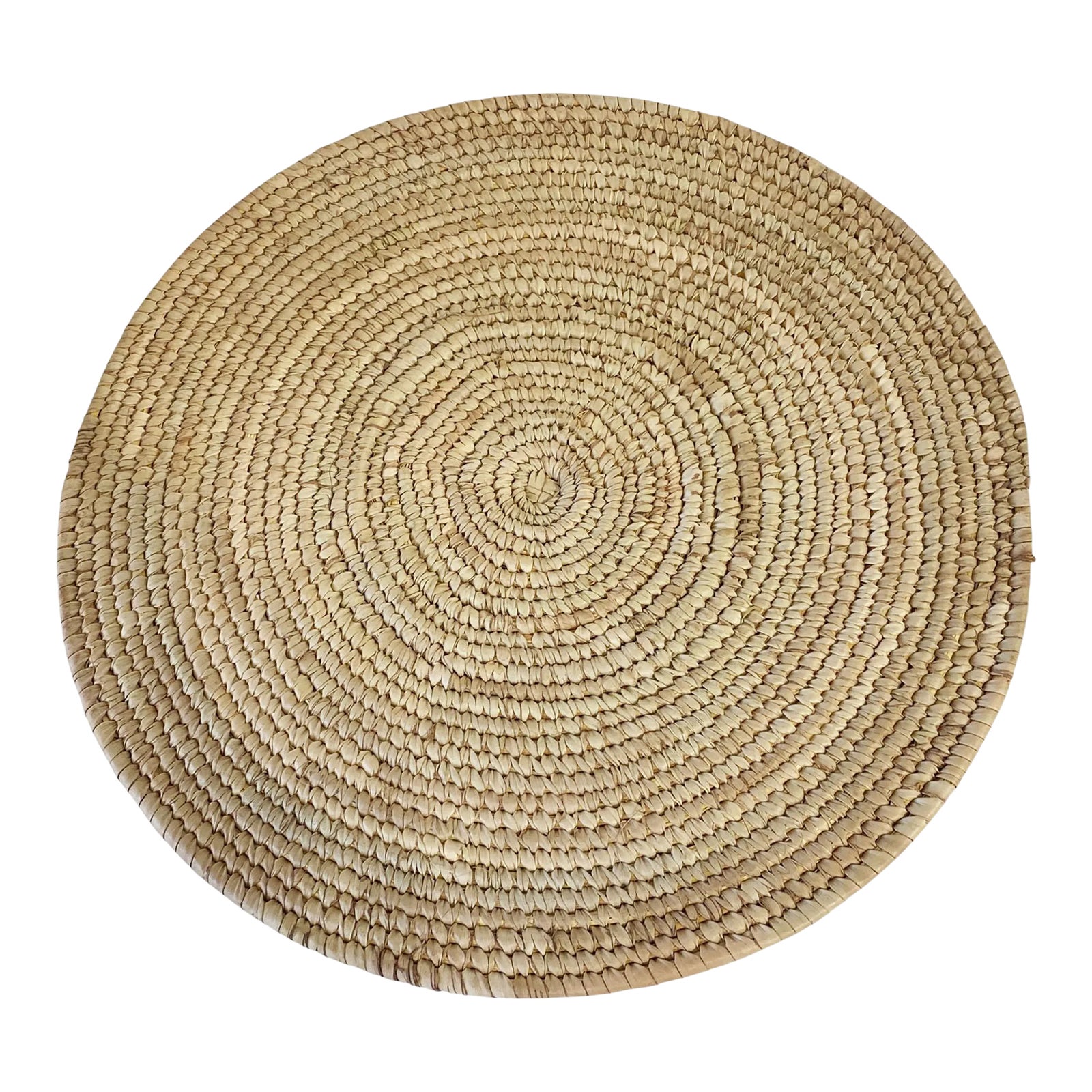 Tutsi Natural Color Sisal Fibers Placemat Rwanda | Chairish