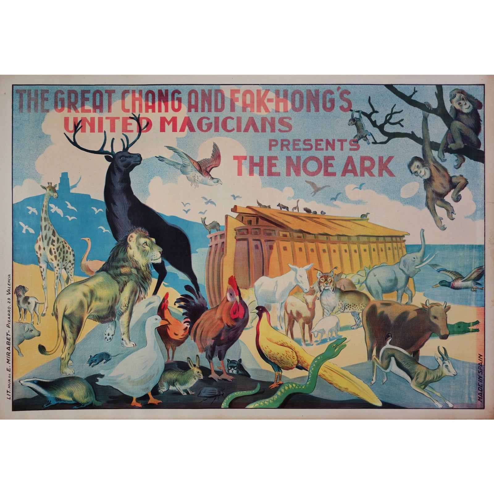 Original Advertising Poster for the Great Chang & Fak Hong United ...