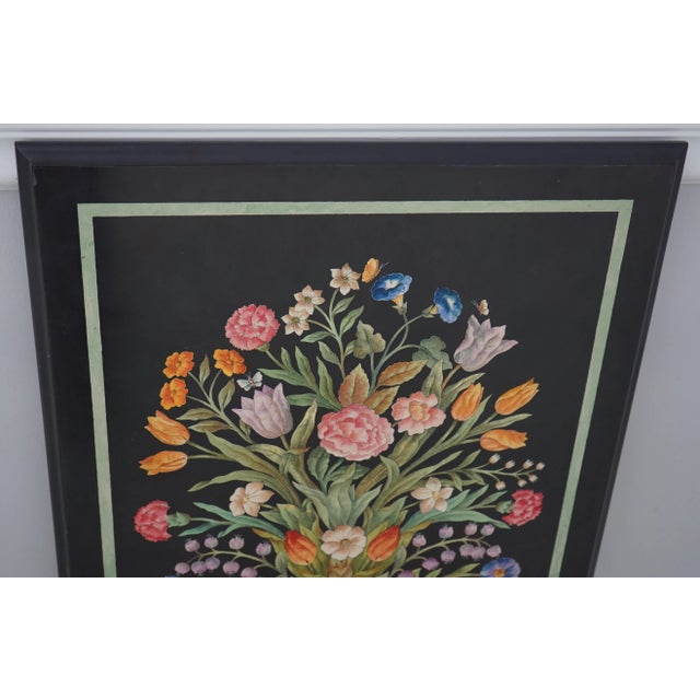 Italian Paint Decorated Slate Hanging Panel | Chairish