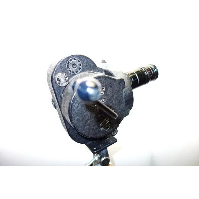 C. 1931 Movie Camera Hand Crank Winder With Wood Tripod | Chairish
