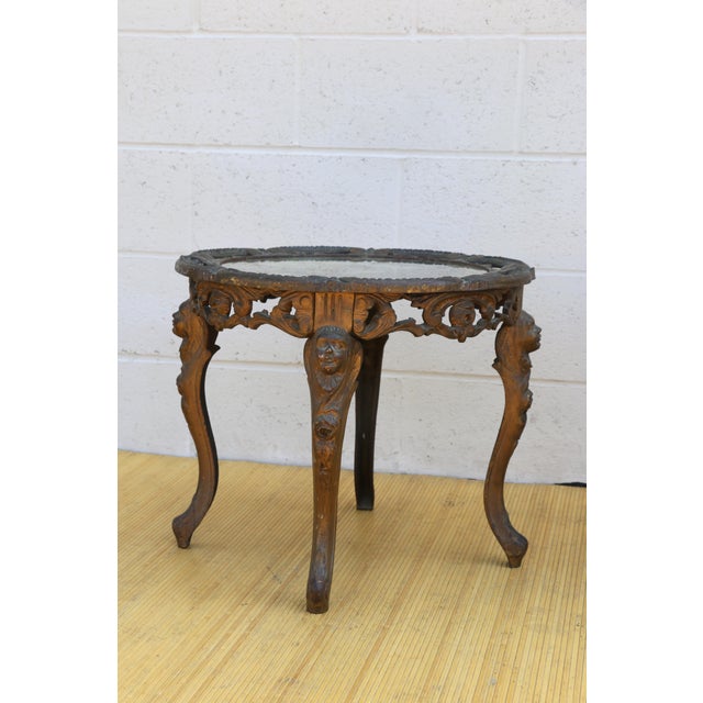 Vintage Pair of Metal Cherub Angel Side/End Table With | Chairish