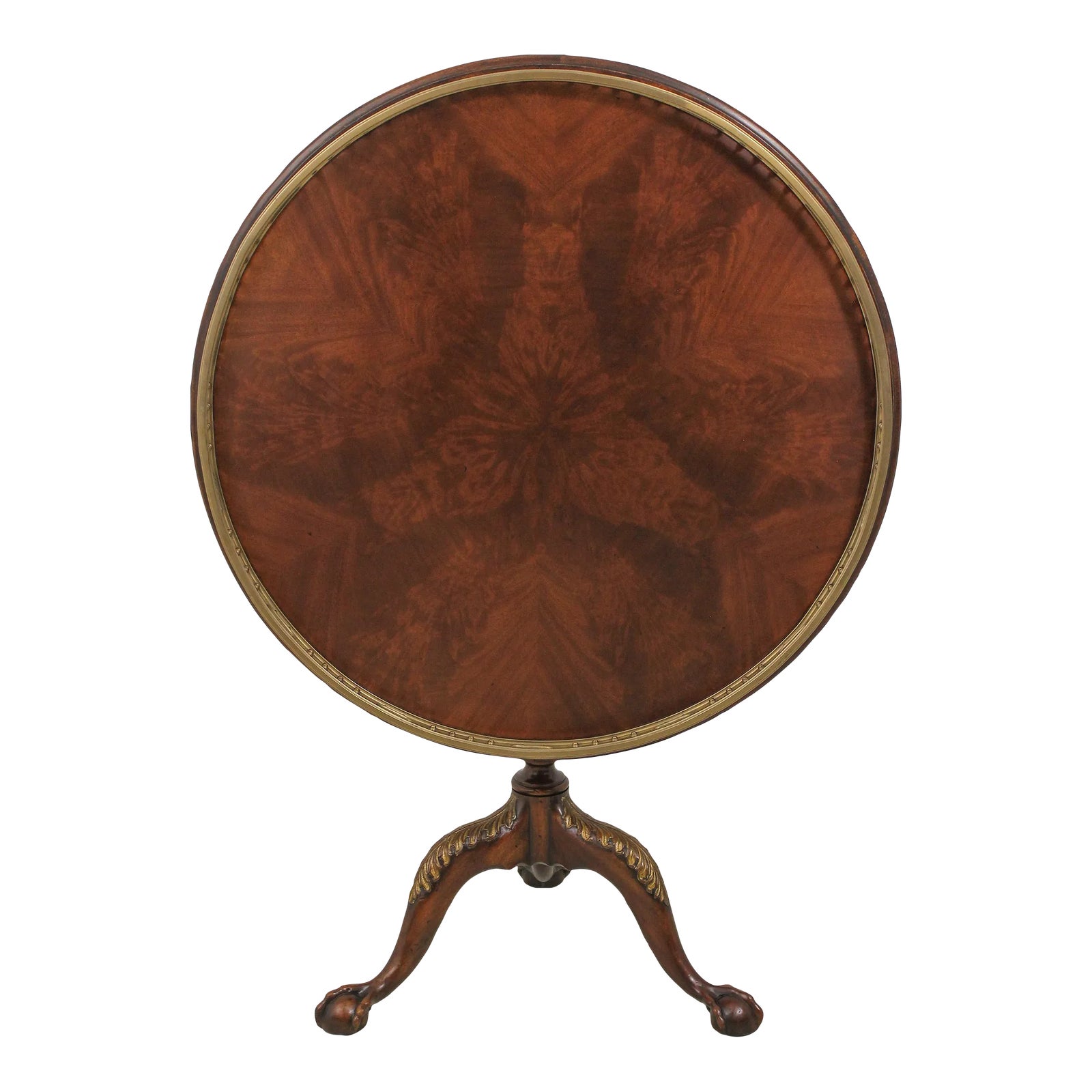 Theodore Alexander George II Mahogany Tilt Top Table | Chairish