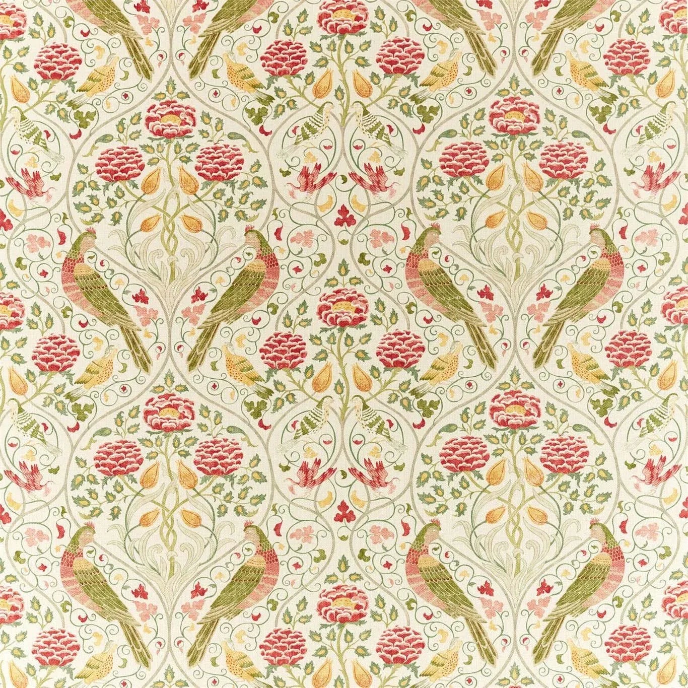 Morris & Co Seasons By May Fabric in Linen | Chairish