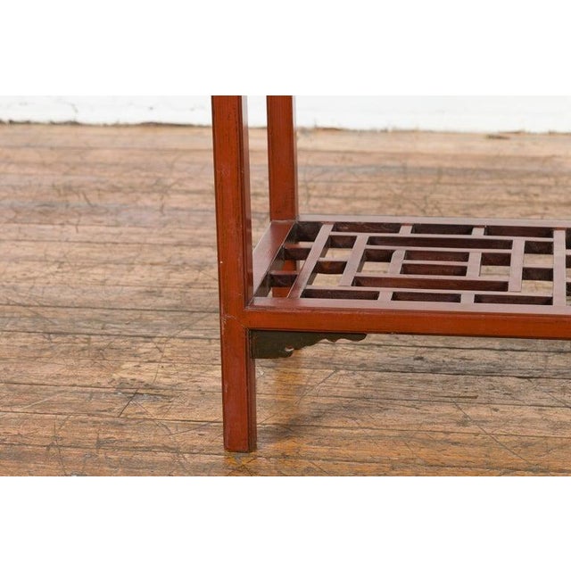 Early 20th Century Chinese Late Qing Dynasty Period Open Bookshelf with ...