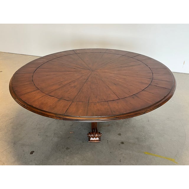 Walnut Volute Extension Dining Table | Chairish