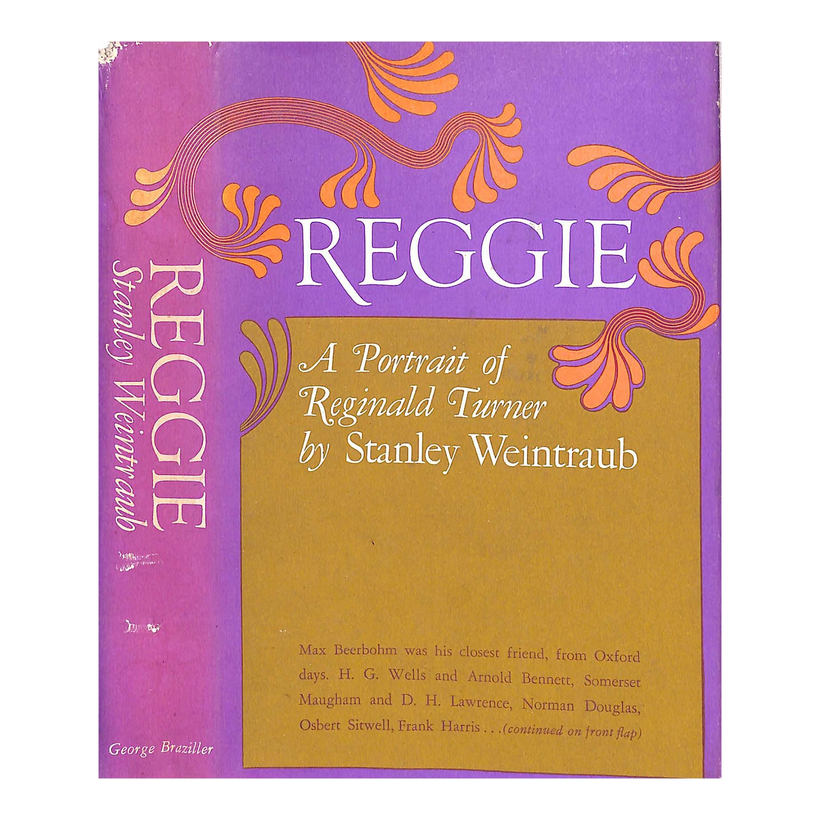 "Reggie: A Portrait of Reginald Turner" 1965 Weintraub, Stanley | Chairish