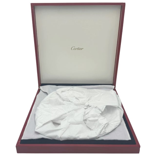 Early 21st Century Cartier Serving Cocktail Tray Silver Pewter in Box ...
