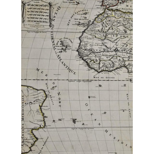 Africa: A Large 17th Century Hand-Colored Map by Sanson and Jaillot ...