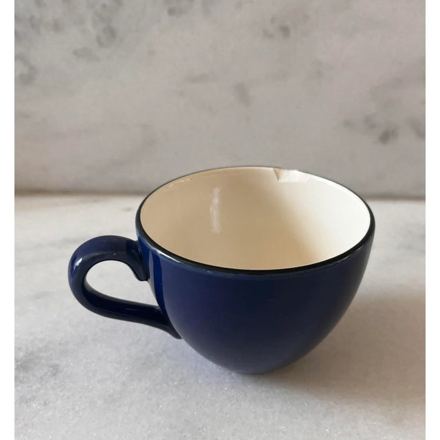 Vintage Italian Pagnossin Trevino Blue Coffee Cups and Saucers - Set of ...