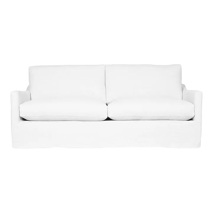 Moss Home Megan Sofa 108"W, Bonanza Optic White | Chairish