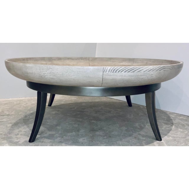 Theodore Alexander Organic Modern Greige Wood Bianca Cocktail Table ...