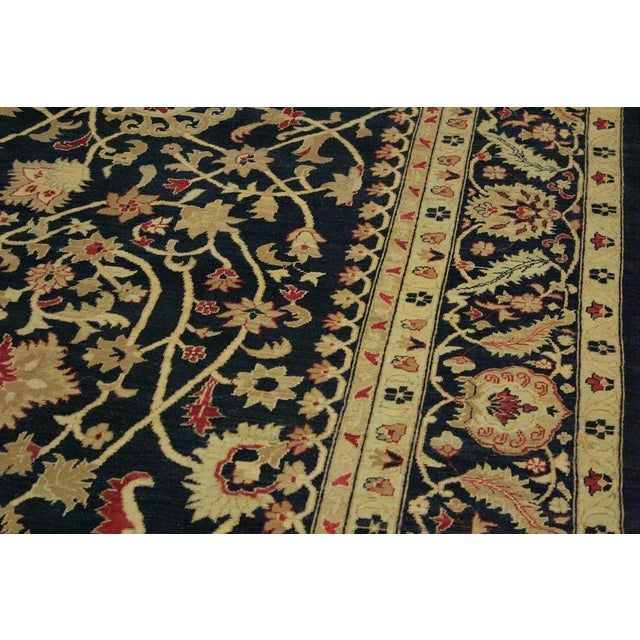 Shabby Chic Kafkaz Dark. Blue/Beige Wool Rug -10'1 X 13'11 | Chairish