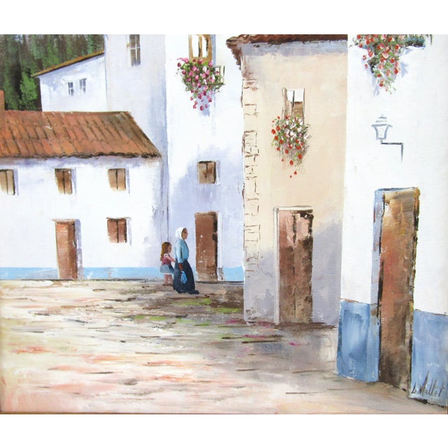 Vintage Canadian Artist Leo Mallet Original Signed Oil Painting | Chairish