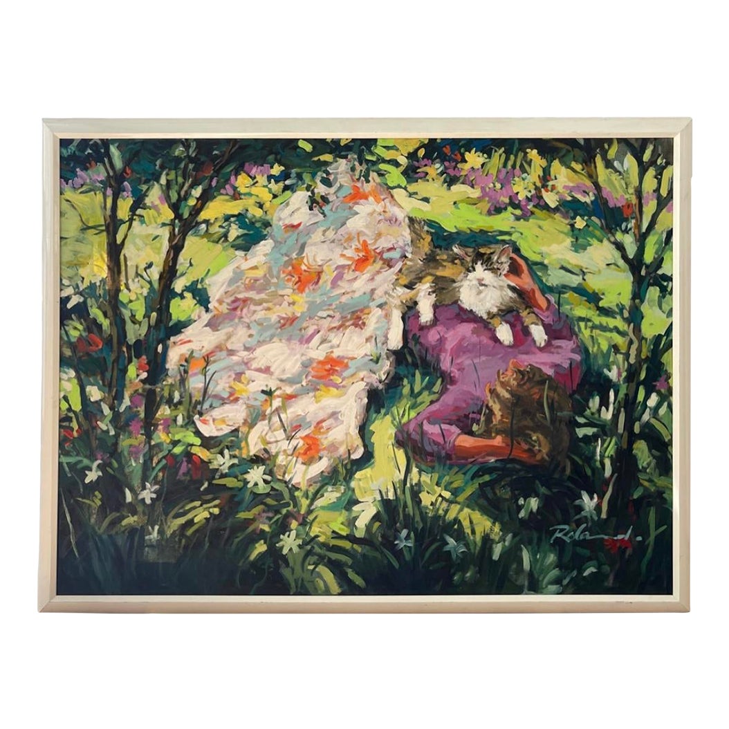 Late 20th Century Abstract Expressionism Oil on Canvas | Chairish