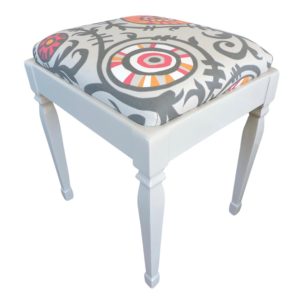 Mid 20th Century Boho Chic Low Stool | Chairish