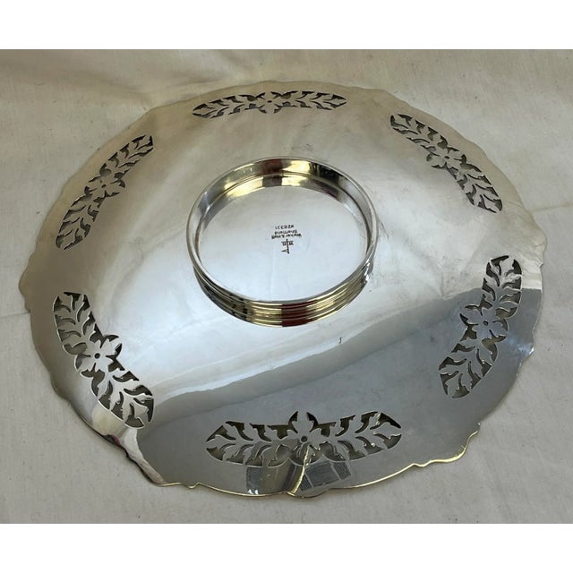 Antique Art Deco Walker & Hall Silver Plate Footed Dessert Tray With ...