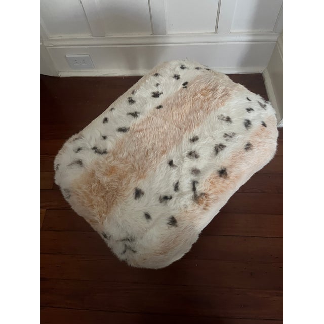 1930s Vintage French Fur Rabbit Stool | Chairish