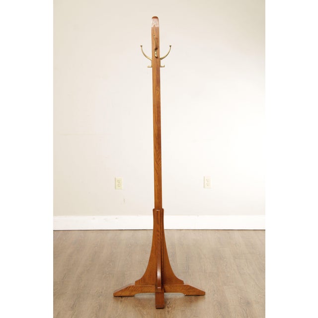 Stickley Mission Collection Oak Single Costumer Coat or Hat Rack | Chairish