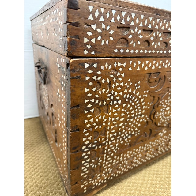 Antique Philippine Hand-Carved Wood Chest With Mother of Pearl Inlay ...